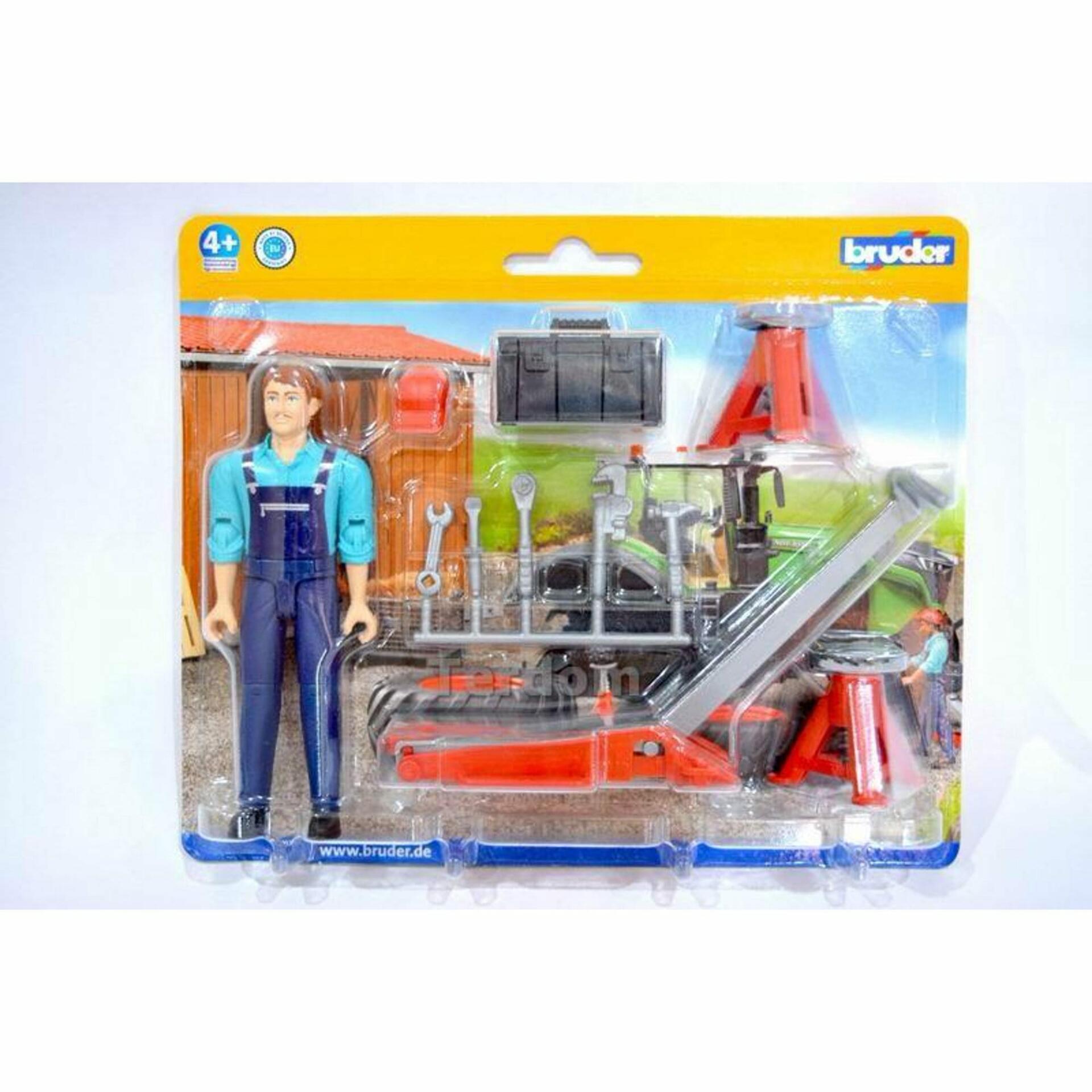 Bruder 1:16 Figure Set Garage Equipment
