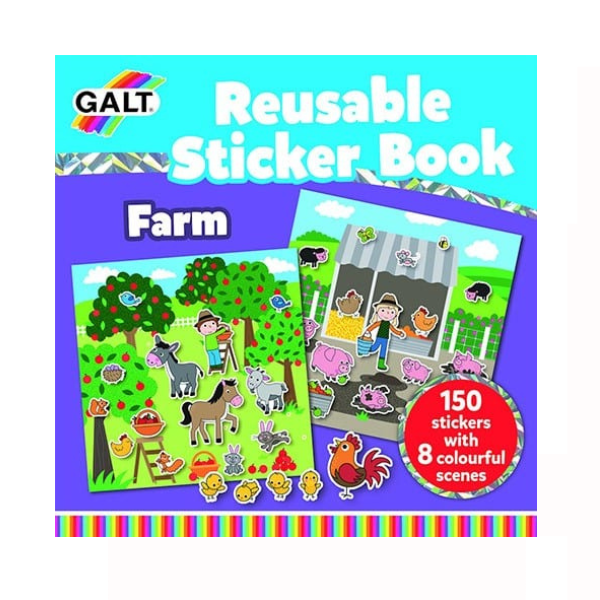 Galt Reusable Sticker Book Farm