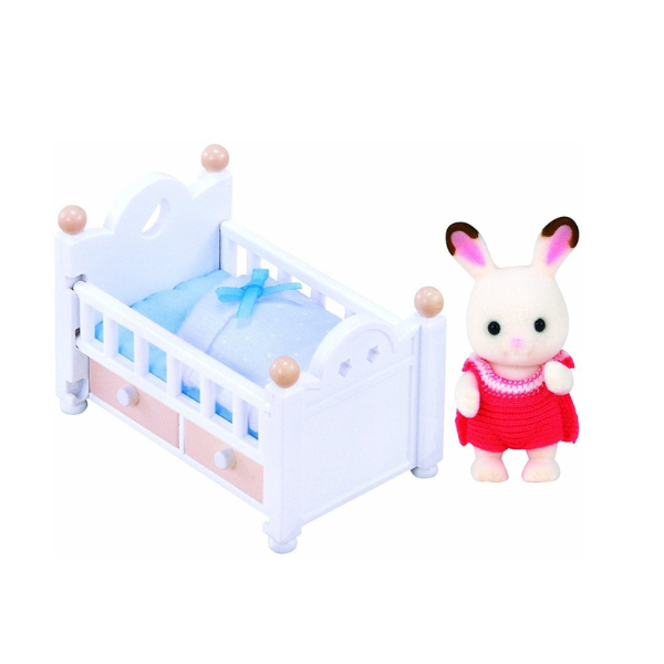 Sylvanian Families Chocolate Rabbit Baby Set