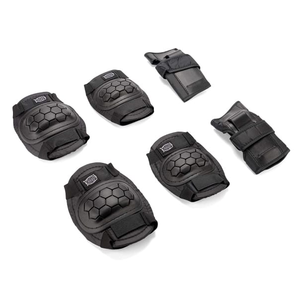 Skate 6 Piece Pad Protection Set - Black Large