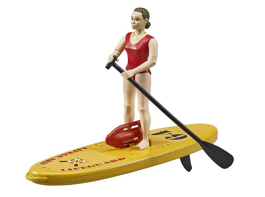 Bruder 1:16 BWorld Lifeguard with Stand-Up Paddle