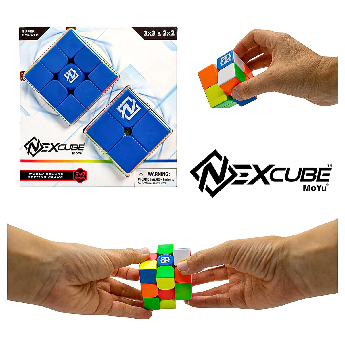 Nexcube 3x3 + 2x2 Adjustable Speed Cube | World Of Wonder Toys