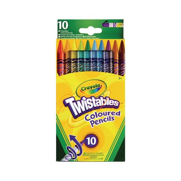 Crayola Twistables Coloured Pencils 10 Pk