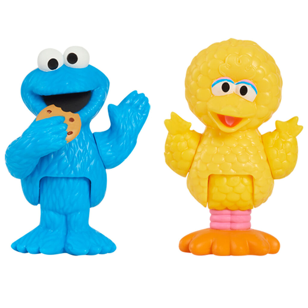 Sesame Street Mini Figures - Big Birds and Cookie Monster