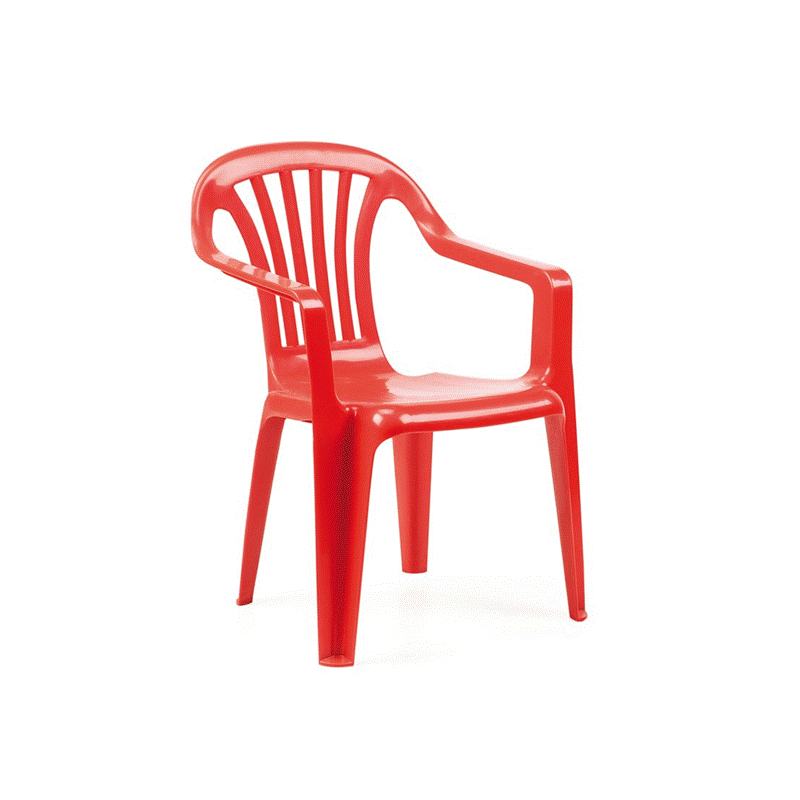 Kids Plastic Stackable Chair - Red
