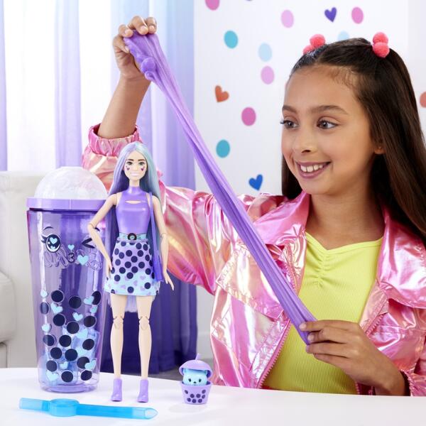 Barbie Pop Reveal Bubble Tea Series Taro Milk Doll