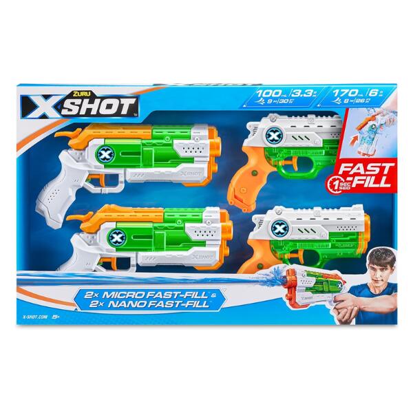 X-Shot Fast Fill Micro & Nano Water Gun Set