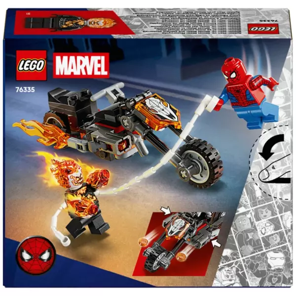 LEGO Marvel 76335 Spider-Man vs. Ghost Rider Motorcycle Set
