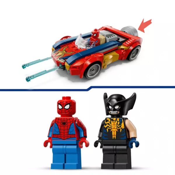 LEGO Marvel 76336 Spider-Man Car vs. Venomised Wolverine Set