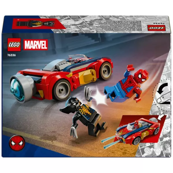 LEGO Marvel 76336 Spider-Man Car vs. Venomised Wolverine Set